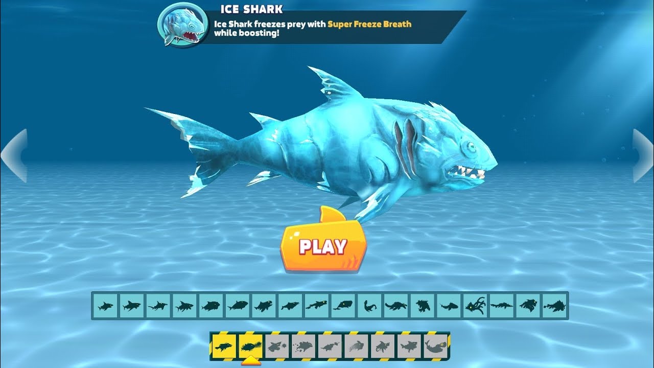 ICE SHARK|unlock Ice Shark in hungry Shark evolution game|hungry Shark ...