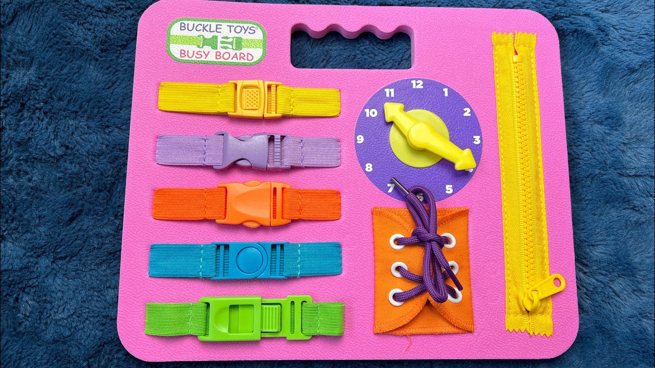 Buckle Toys Busy Board - YouTube