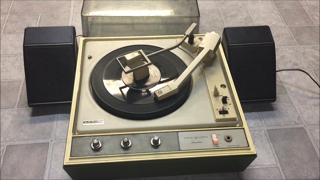 1970s General Electric P350G Record Changer Turntable - YouTube