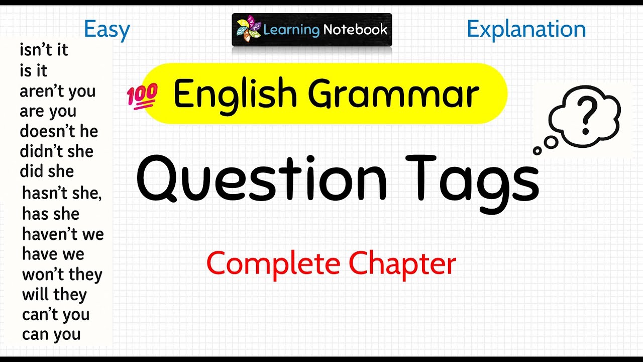 Question Tags in English grammar - Question Tag Rules - YouTube
