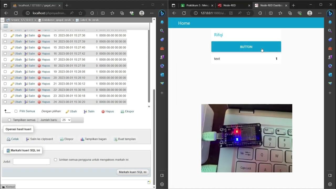 Menghubungkan Node-Red dengan MySQL - YouTube