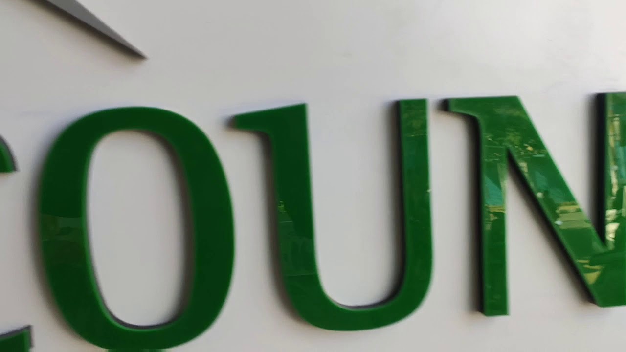 Acrylic 2D Signage Board - YouTube