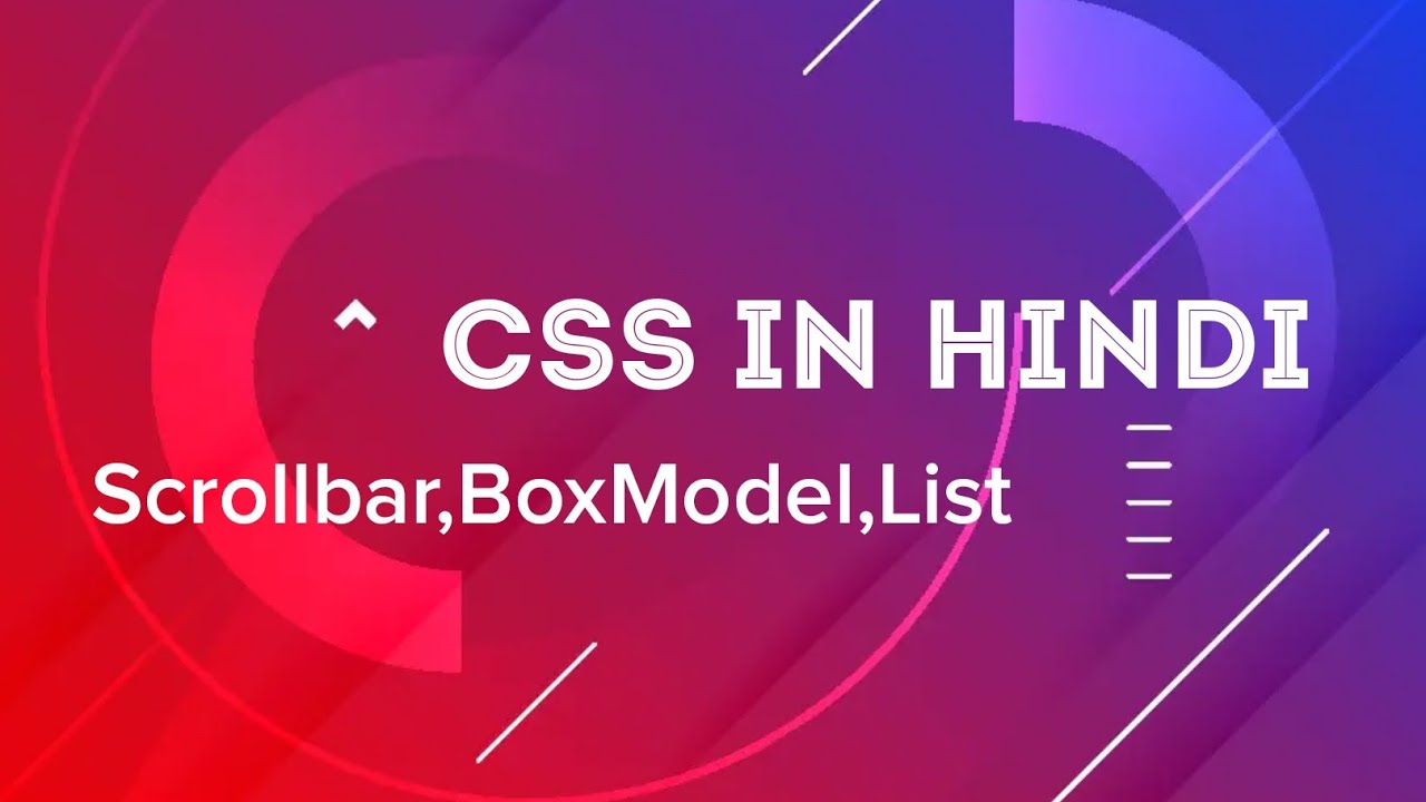 tutorial for beginners||css box model design in hindi|list css design ...