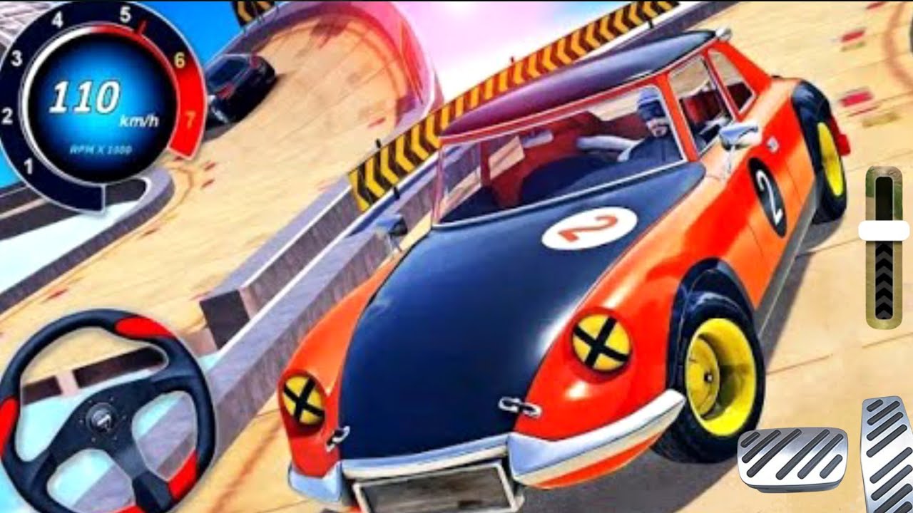 Mega Ramp Stunt Car Racing Simulator - Impossible GT Car Mega Ramp ...