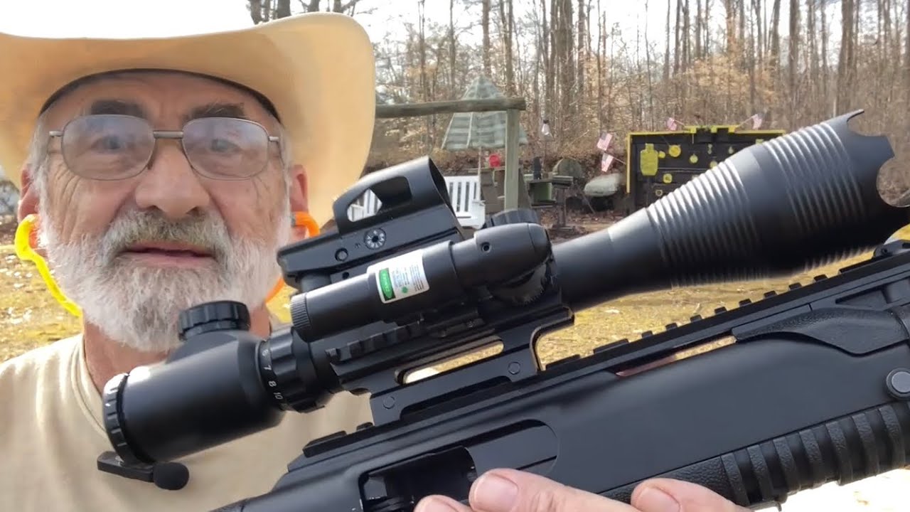 Pinty 4 in 1 rifle scope combo range review - YouTube