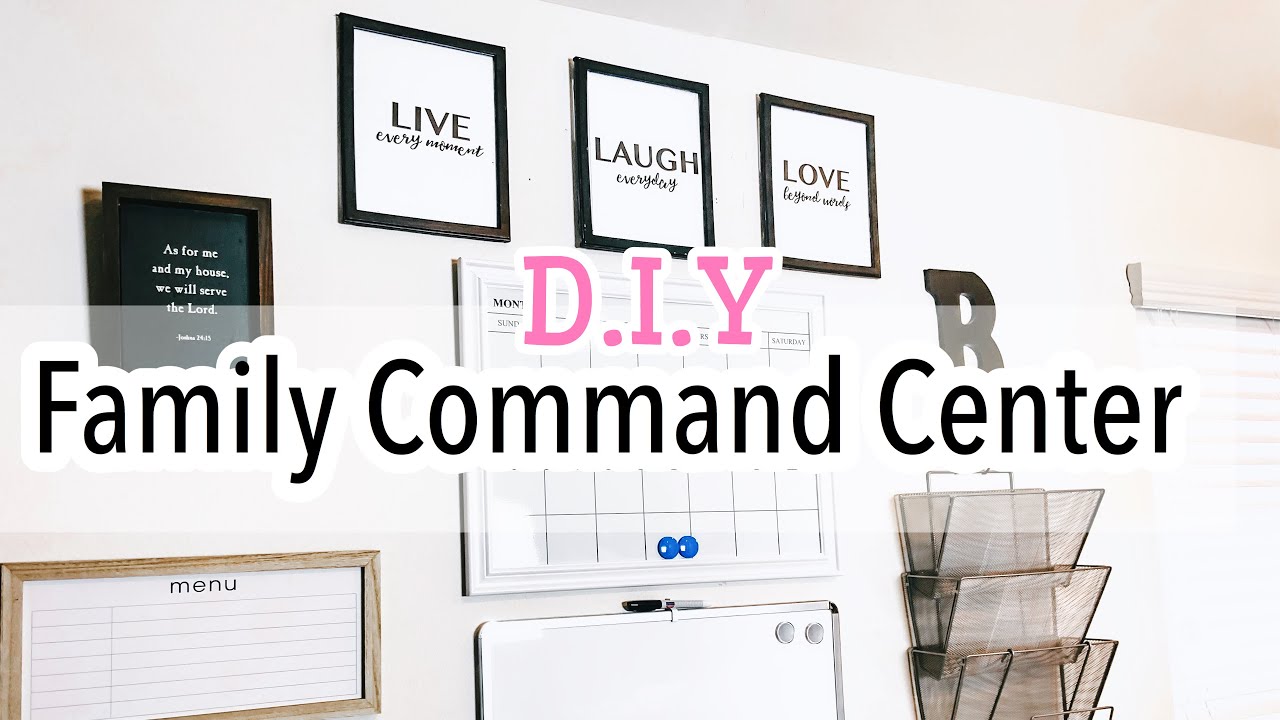 HOW I CREATED OUR NEW FAMILY COMMAND CENTER//DIY FAMILY COMMAND CENTER ...