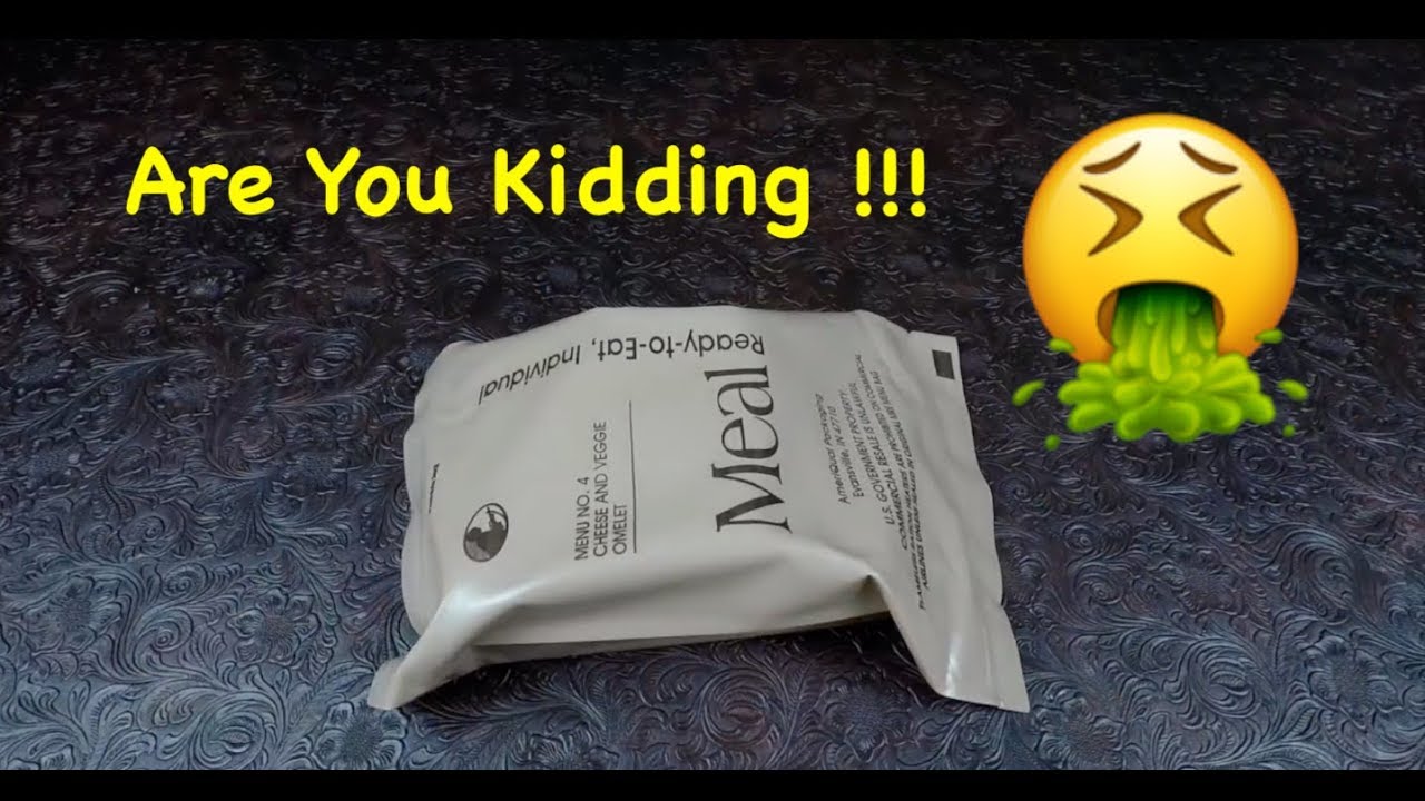 TERRIFYING !!! 2007 U.S.THE VOMELET MRE Review Menu 4 Cheese And Veggie ...