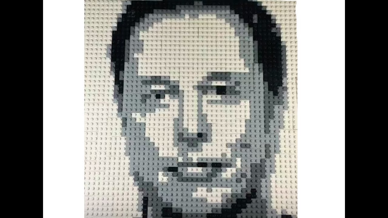 LEGO Mosaic Moc - Elon Musk (Tesla, SpaceX and Solar City) - YouTube