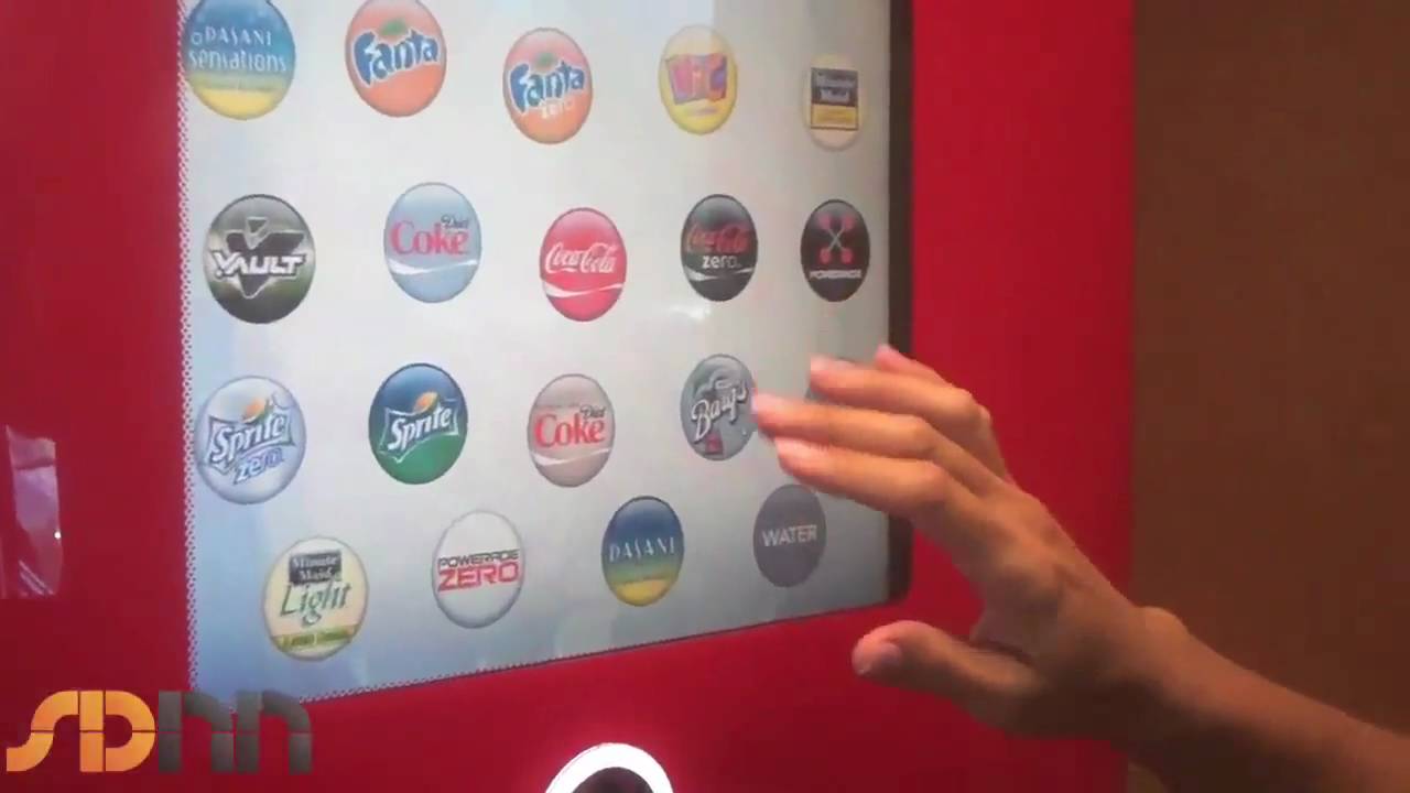 Futuristic Coca Cola dispenser - YouTube