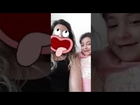 Çocuk Videoları | Yağmur ve Annesi Snapchat Efekti İle Şarkı Söylüyor Çok Eğleniyorlar