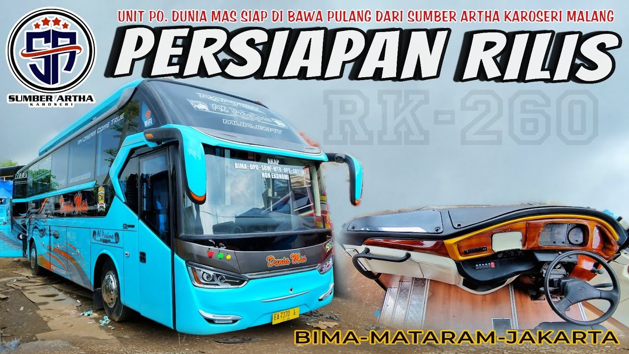 PERSIAPAN RILIS UNIT‼️PO. DUNIA MAS BODY SLEEPER BUS SEGERA KELUAR DARI ...