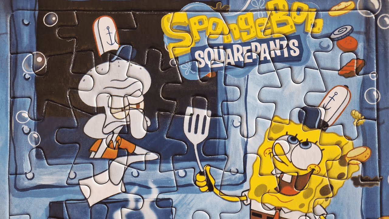 Spongebob || Menyusun Puzzle Songebob || Puzzle 60 Pcs #puzzle # ...