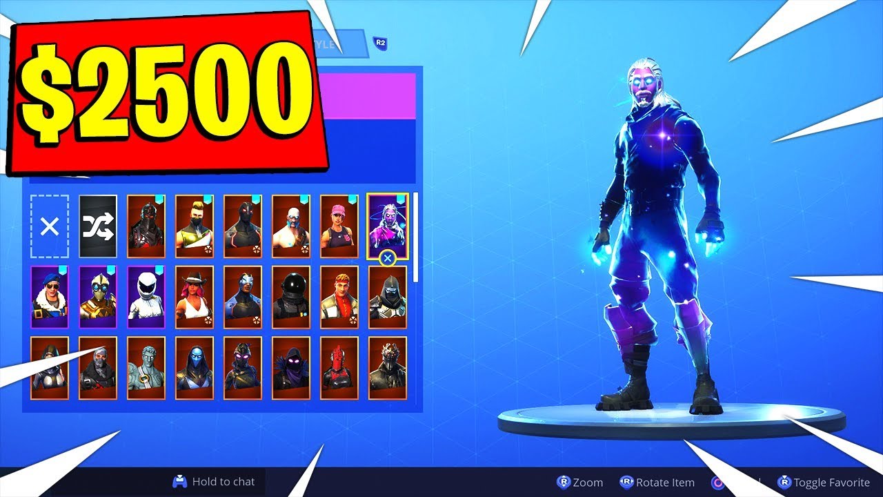 INSANE $2500 FORTNITE LOCKER! FORTNITE LOCKER/SETTINGS VIDEO! - YouTube