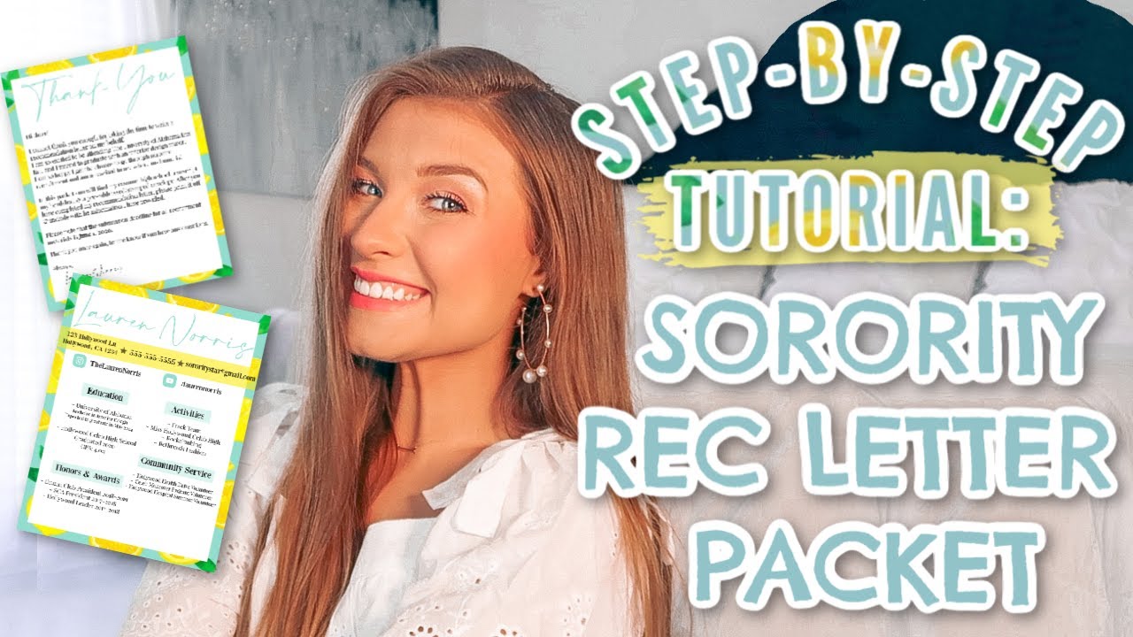 Sorority Rec Letter Packet How To Make Full Step By Step Tutorial Sorority Rec Letter Packet How To Make Full Step By Step Tutorial