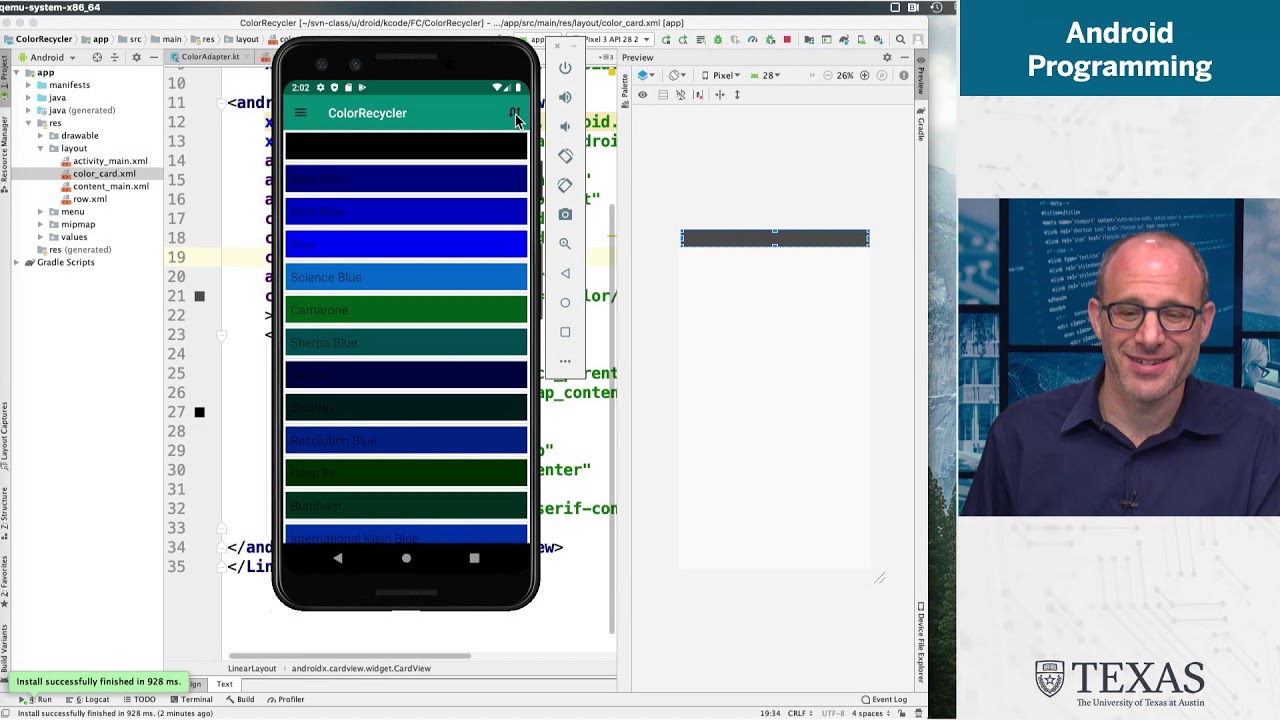 FC2 ListView and RecyclerView demo - YouTube