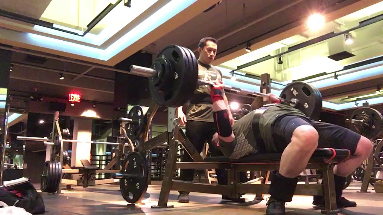 Bench 1st Attempt 360 lb - YouTube