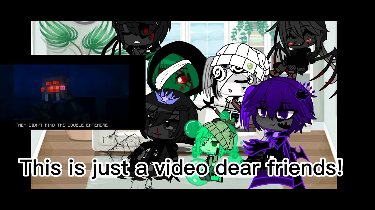 Minecraft mobs react to "Spider rap" +my AU spider - YouTube