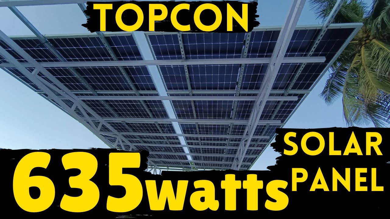 TopCon 635 Watts Solar panel | Highest output solar panel for residence ...