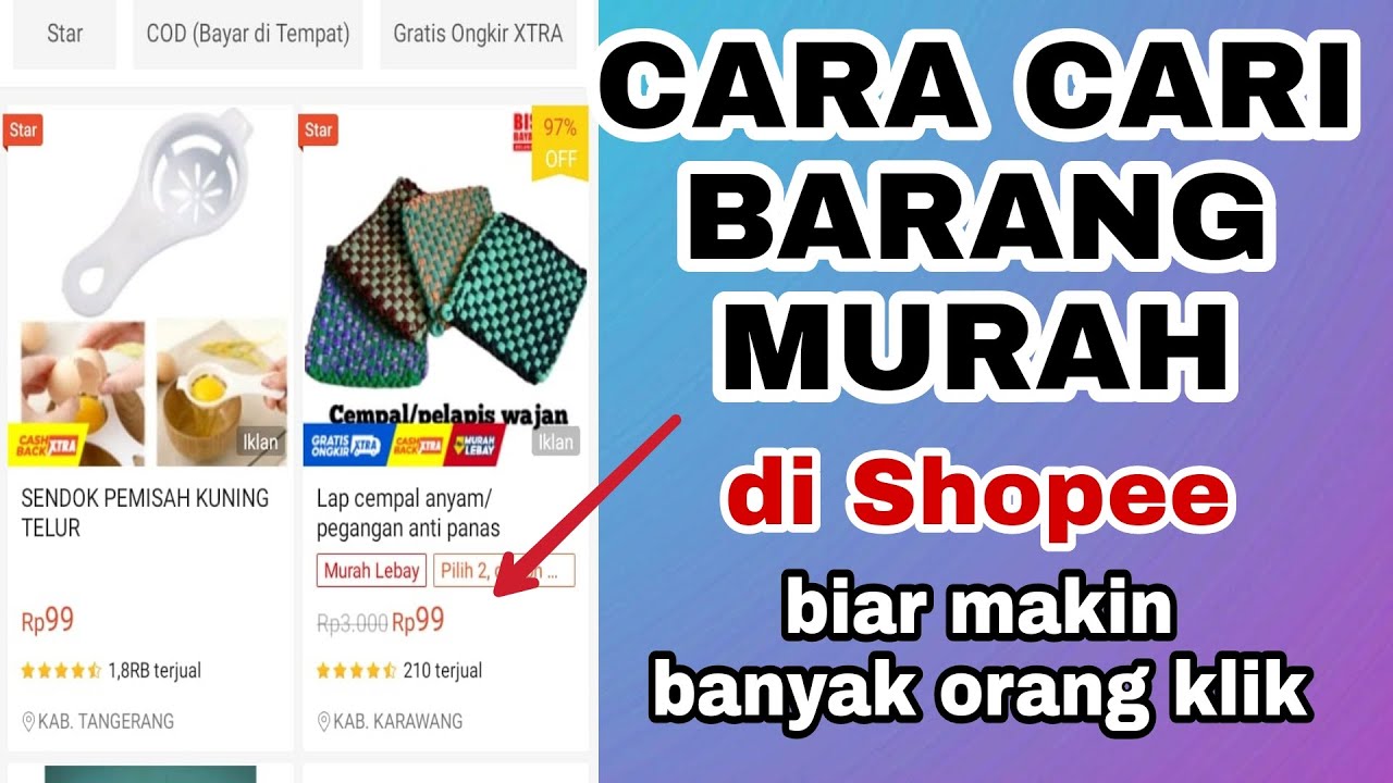 Cara Mencari Barang murah di Shopee Untuk Materi Shopee Affiliate ...