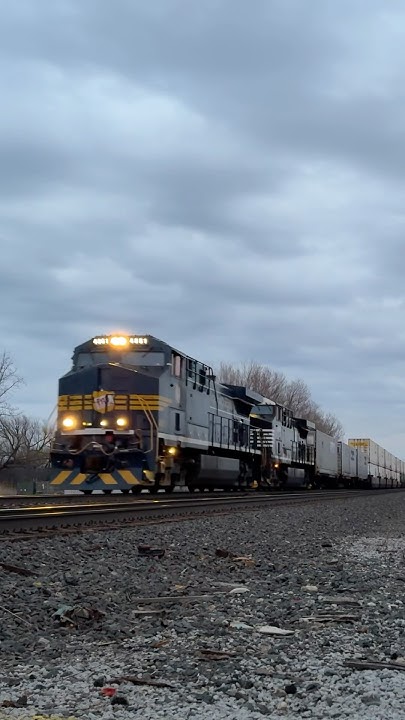 NS 4851 (TAG) leads a intermodal past Pine Junction - YouTube