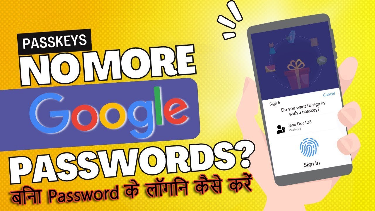 How to Set Up Google Passkey on Windows And Android 2023 | Google Game ...