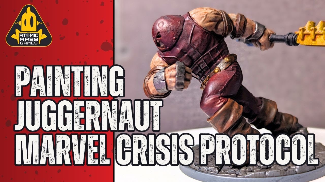 Painting a tabletop ready Juggernaut for Marvel Crisis Protocol - YouTube