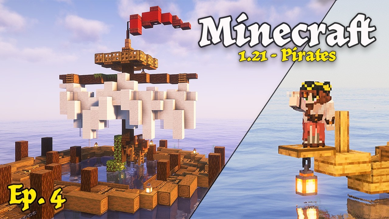 Building a Pirate Mast | Minecraft 1.21 | Pirates Ep 4 - YouTube
