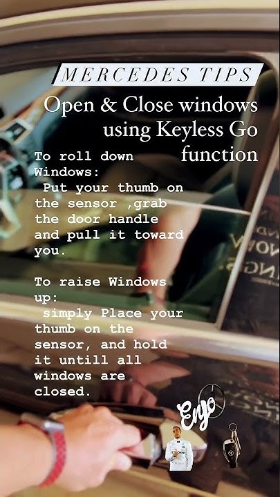 Open & Close Windows using Keyless Go function. Mercedes-Benz - YouTube