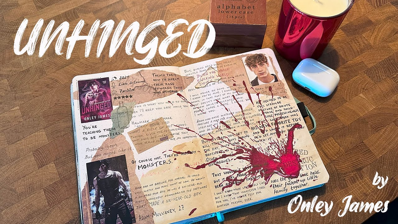 UNHINGED by Onley James - Audio Book Review & Reading Journal Setup ...