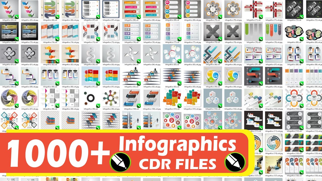 1000+ Infographics CDR Files Free For Download - YouTube