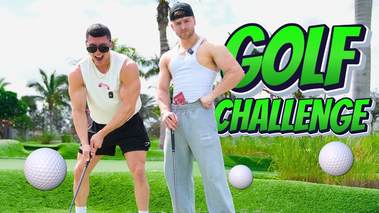 BODYBUILDERS VS MINI GOLF - YouTube