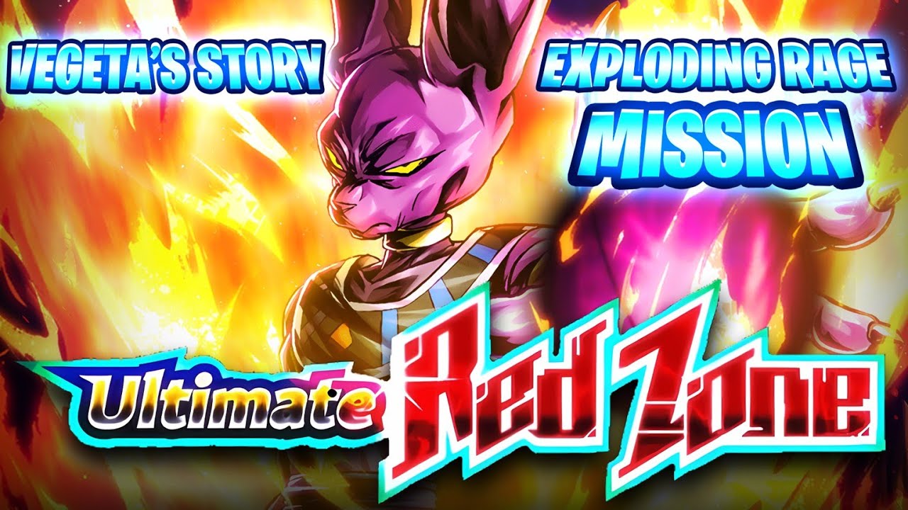 VEGETA'S STORY RED ZONE STAGE 5: GOD OF DESTRUCTION BEERUS! EXPLODING RAGE MISSION! (Dokkan ...