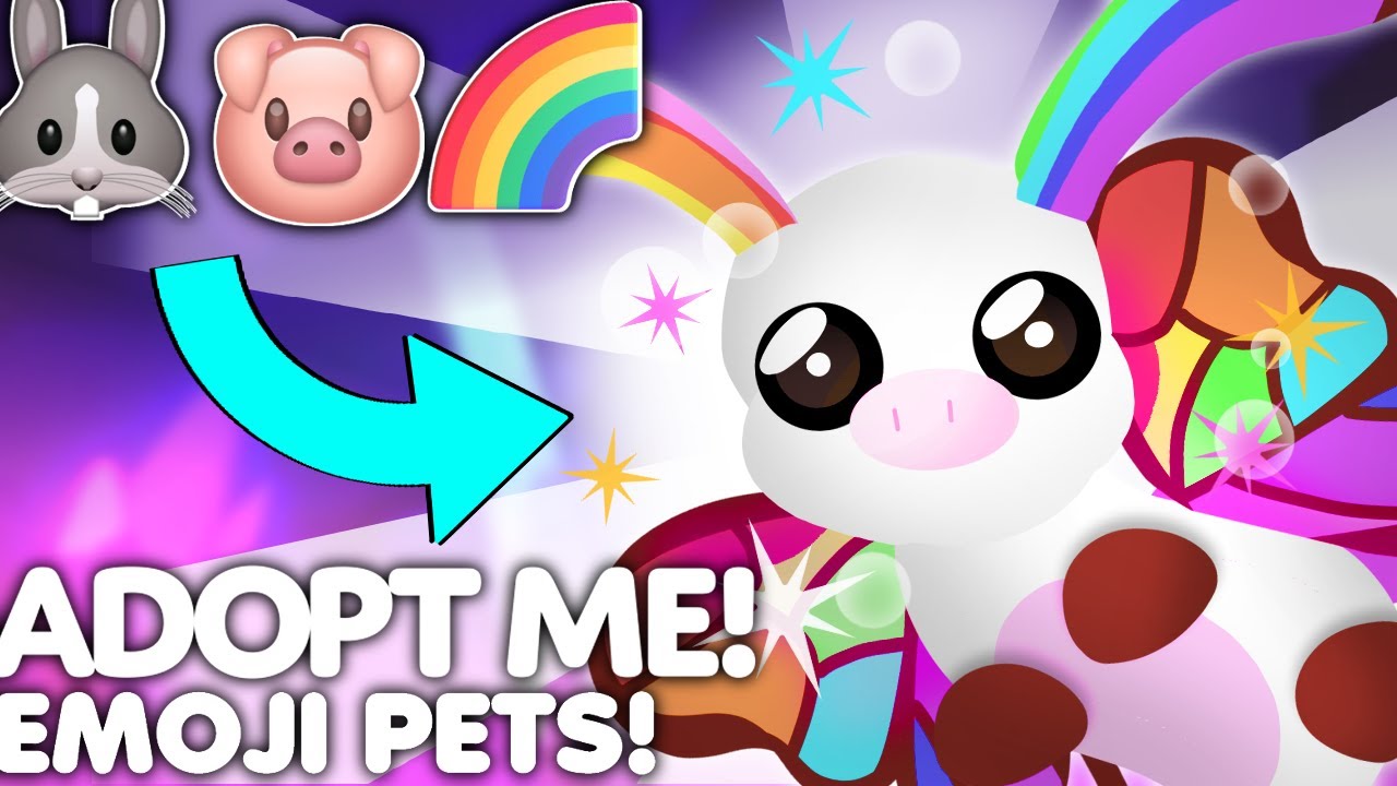 👀I CREATED ADOPT ME NEW *EMOJI PETS* 🎠🎀🎈 - YouTube