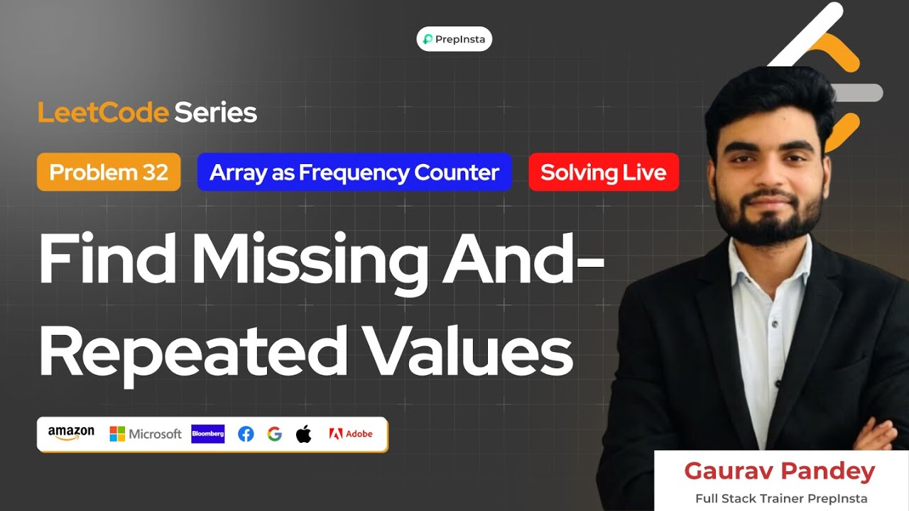 Day 32 Solving Leetcode Coding Problems Find All Numbers Disappeared 7198