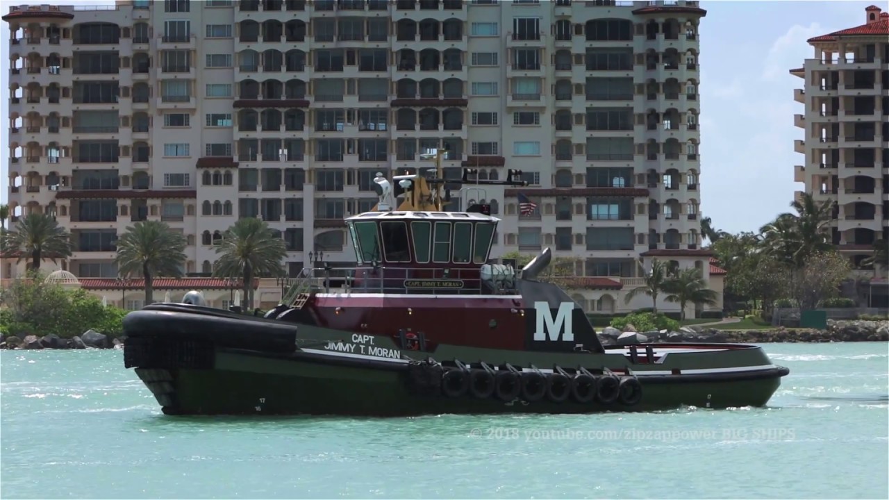 Tugboat JIMMY MORAN / Miami Feb 23, 2018 - YouTube