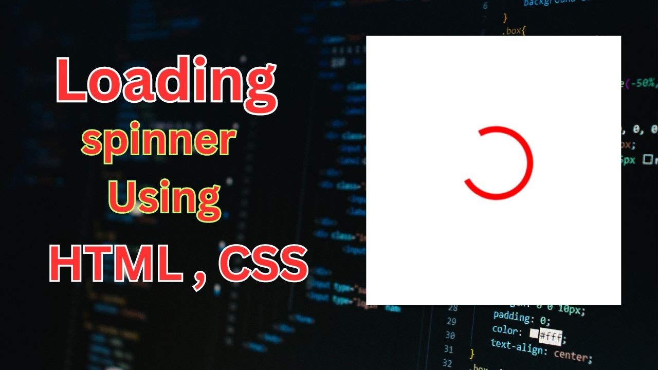 How To Create A Simple Loading Animation With Html And Css Youtube 4083