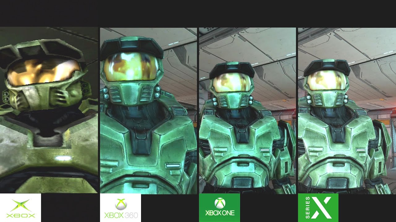 画質比較【ヘイロー】 世代別XBOX HALO 480p〜4K グラ比較 - YouTube