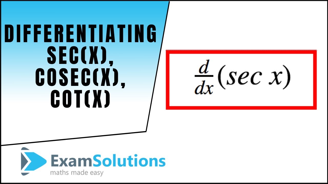 Differentiation Of Cot X And Cosec X At Ali Lemmone Blog