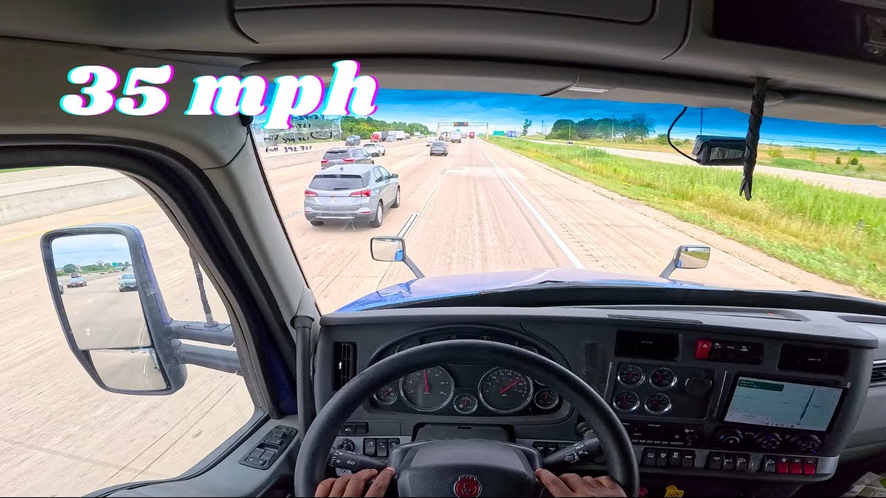 How It Feels To Drive A Semi Truck With A 70,000 Ib Load (It's So Slow ...