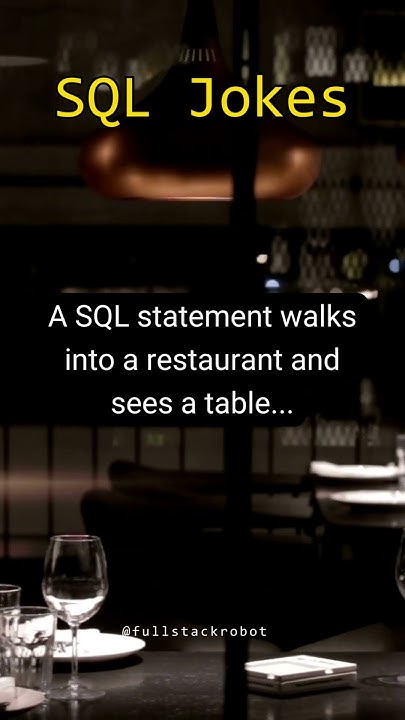 A SQL statement walks into a restaurant... #shorts - YouTube
