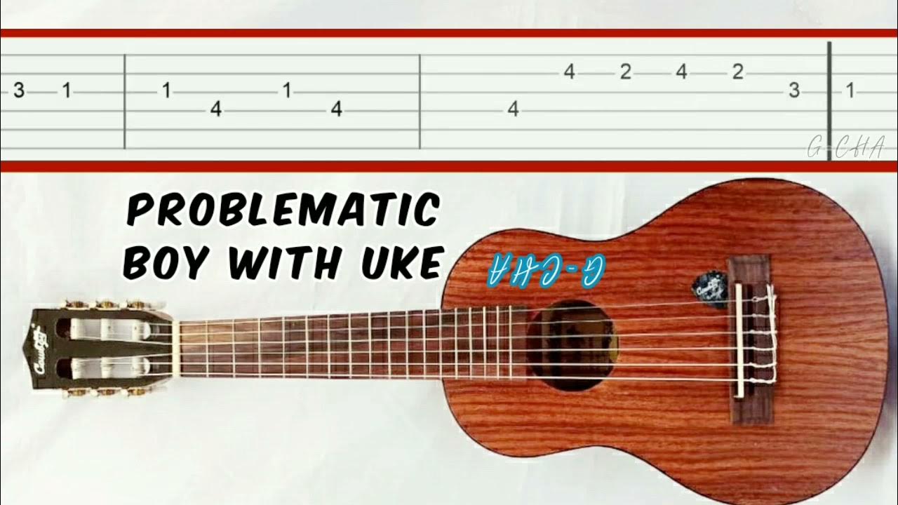 Problematic BoyWithUke slow easy melody fingerpicking guitar tab tutorial - YouTube