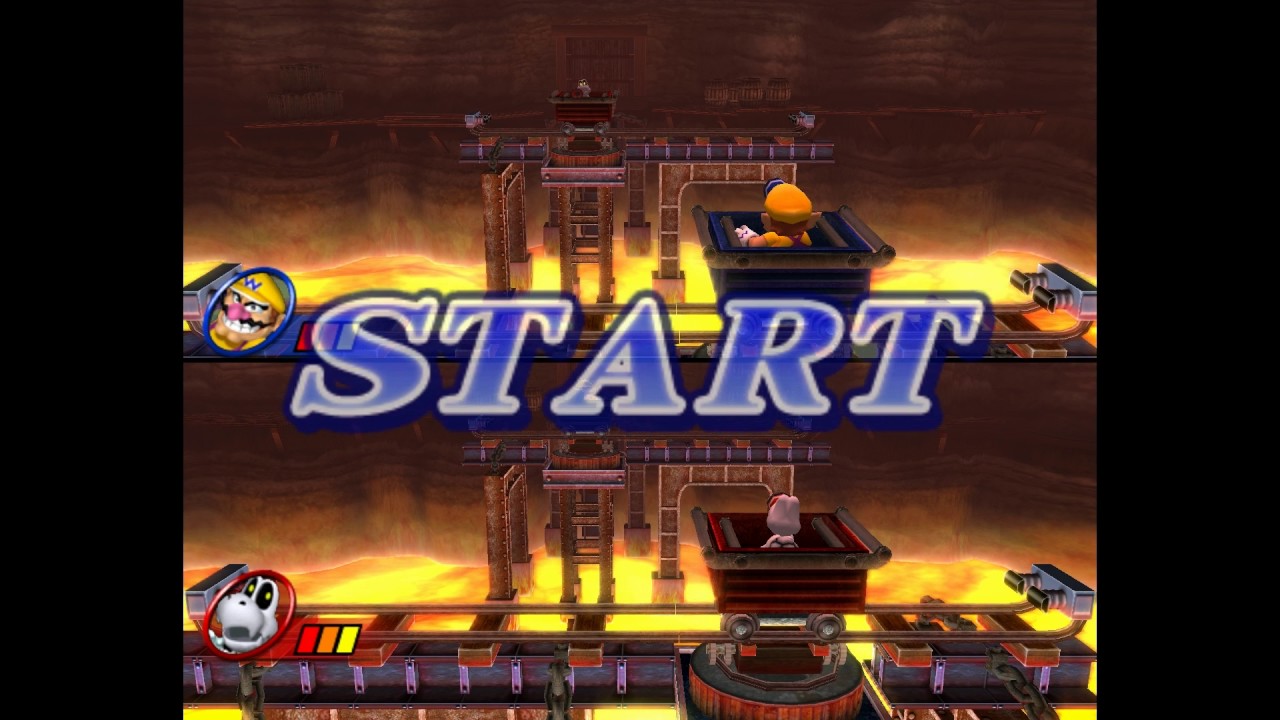 Mario Party 8 minigame: Lava Lobbers 60fps - YouTube