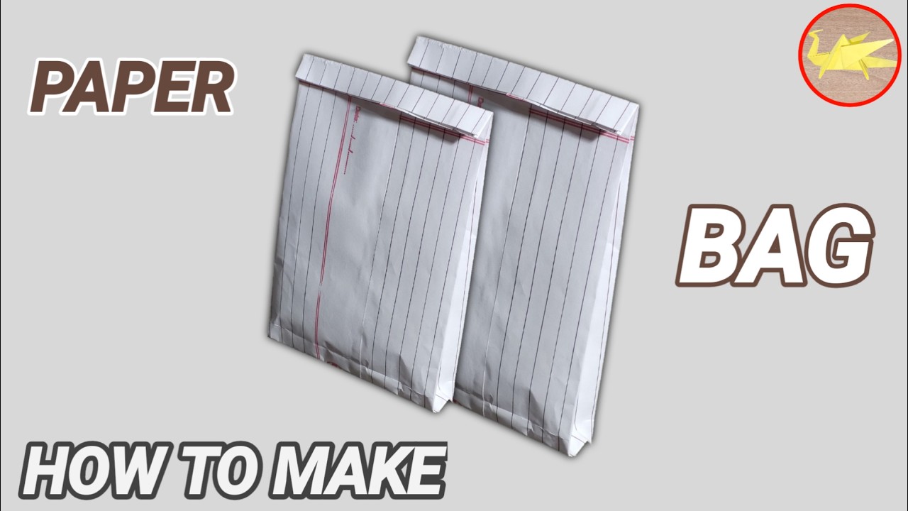 "Easy DIY Paper Bag Tutorial | Reusable Paper Bag | Paper Crafting ...