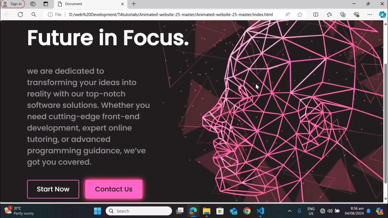 Front end development. Use only HTML and CSS - YouTube
