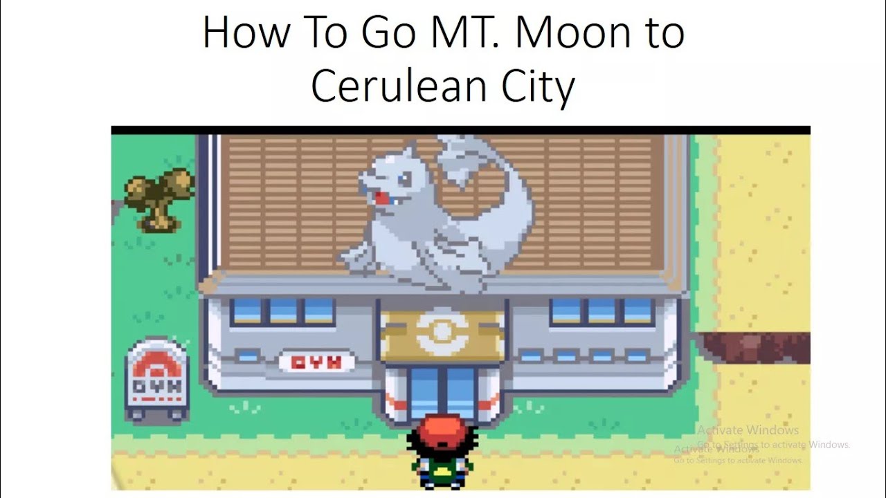 How To Go MT. Moon To Cerulean City in Pokemon Ash Gray - YouTube