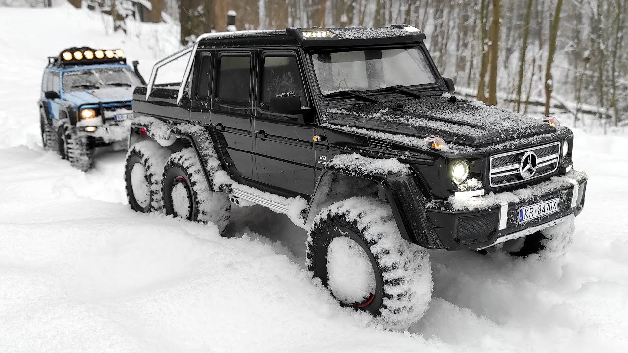 Traxxas TRX6 Mercedes Benz G 63 6x6 TRX4 Sport Axial SCX10II Jeep ...