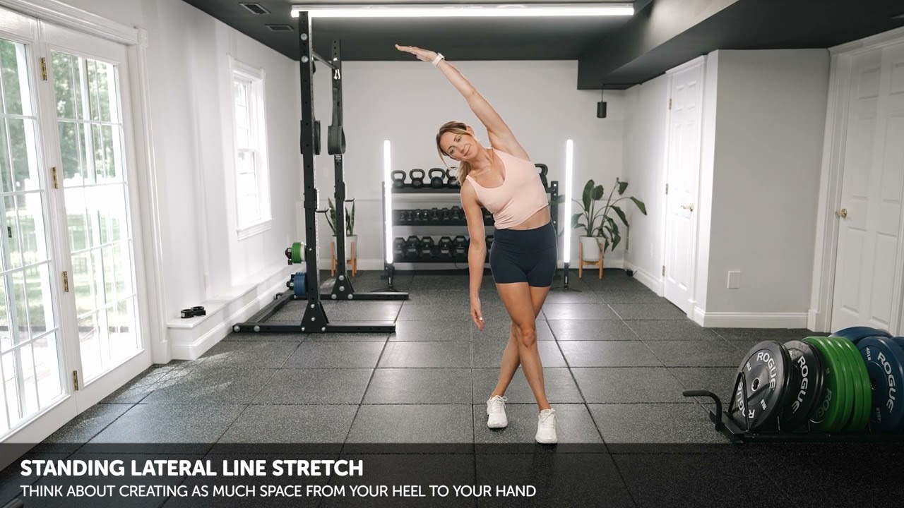 Standing Lateral Line Stretch - YouTube