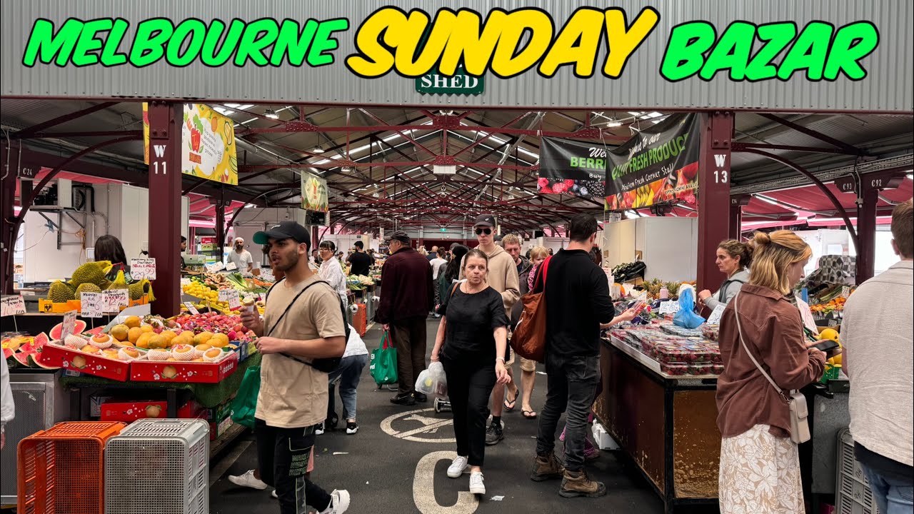 Exploring Melbourne's Vibrant Sunday Market - YouTube