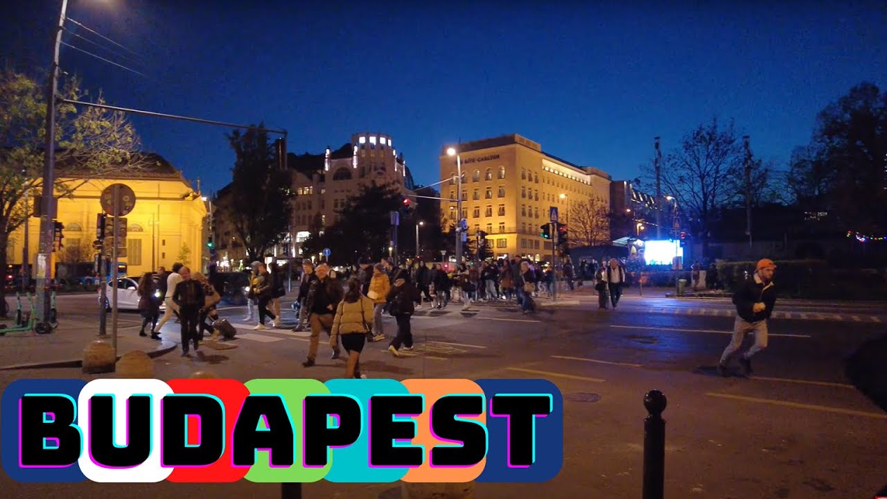 downtown walk in rush hour - Budapest, Hungary [4k Ultra HD 60fps ...