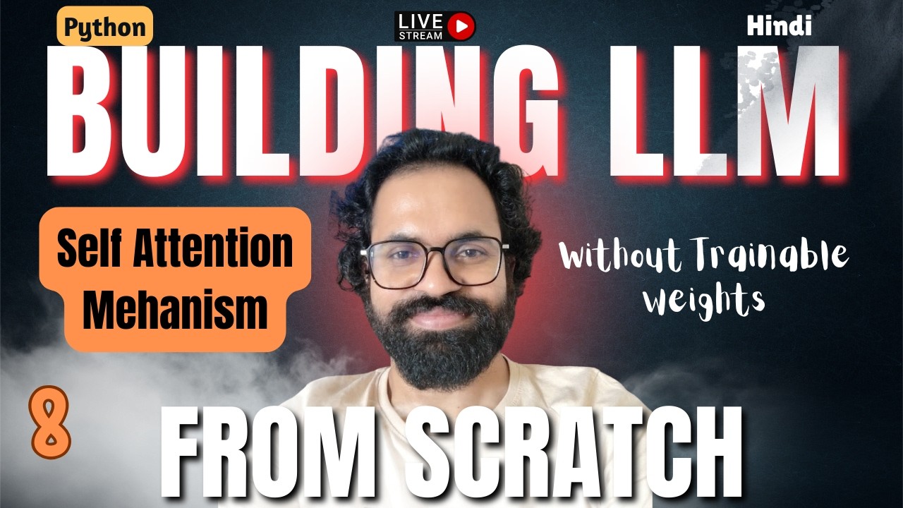 Coding Self Attention without Trainable weights | Day 8 of Building LLM ...